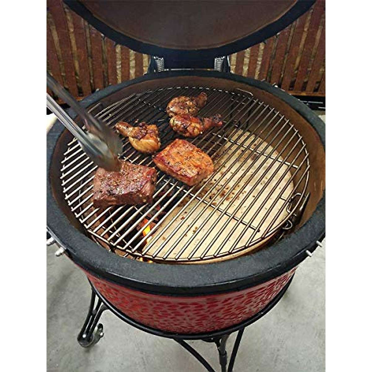 only fire Cooking System Fit for Large Big Green Egg, Kamado Joe Classic, Large Grill Dome, and Other Kamado Grill
