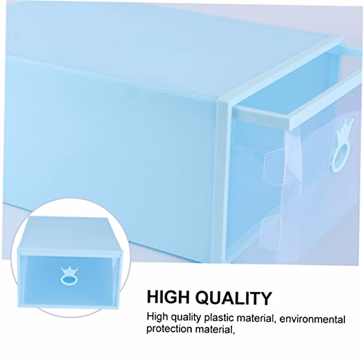 VALICLUD shoe storage box plastic shoe organizer shoe bins shoes display shoe Storage Cubes shoe rack for closet shoes drawer plastic shoe containers shoe organizers Storage rack porch