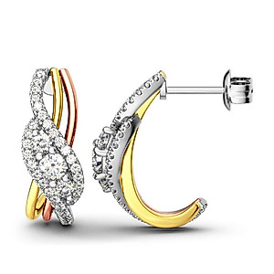 Jeulia Endless Love Earrings Gift for Women Girlfriend Wife Engagement Wedding Anniversary Promise or Birthday With Jewelry Box