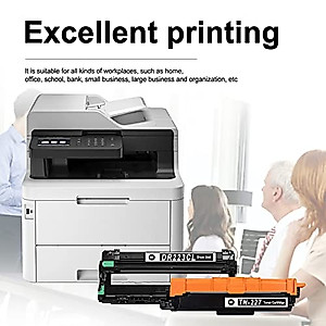 GULOYA Compatible 2-Pack (1 Toner+1 Drum,Black) TN227 DR-223CL TN-227 Toner Cartridge and DR223CL Drum Unit Replacement for Brother MFC-L3770CDW HL-3210CW DCP-L3550CDW Printer