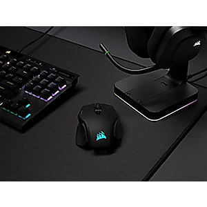 Corsair M65 RGB Ultra Wireless, Tunable FPS Wireless Gaming Mouse, Black