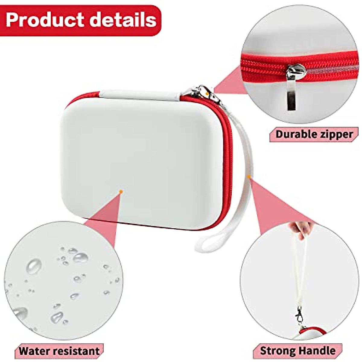 Case Compatible with Wahl Professional Peanut Hair and Beard Clipper Trimmer #8655 8685 8663 8331 08655-3901. Hair Clipper Organizer Holder for Attachment Comb,Oil,Blade Guard (Box Only)-White