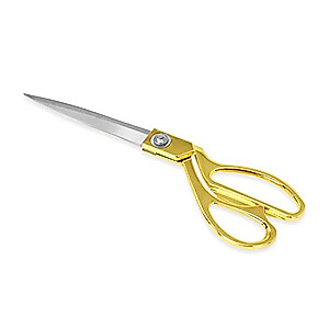 Mandala Crafts Ribbon Cutting Scissors for Ribbon Cutting Ceremony – Large Gold Scissors Set Tailor Scissors Heavy Duty Shears with Stainless steel Blade for Fabric Sewing