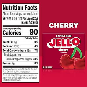 Jell-O Cherry Gelatin Dessert Mix (6 oz Box)