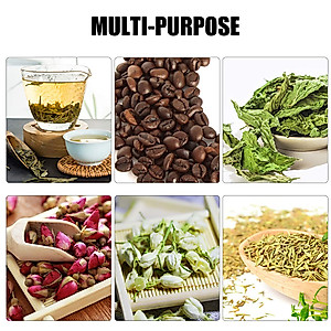 100Pcs Disposable Tea Filter Bags 2.65 x 2.95 Inches Natural Tea Infuser Unbleached Material Drawstring Round Tea Bag Empty Tes Bags for Loose Leaf Tea