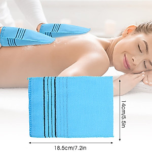 Prasacco 6 Pcs Korean Exfoliating Washcloth, Asian Exfoliating Mitt Bath Glove Washcloth Colorful Exfoliating Cloth Skincare Exfoliating Scrub Bath Cloth for Removing Dry Dead Skin (6 Colors)