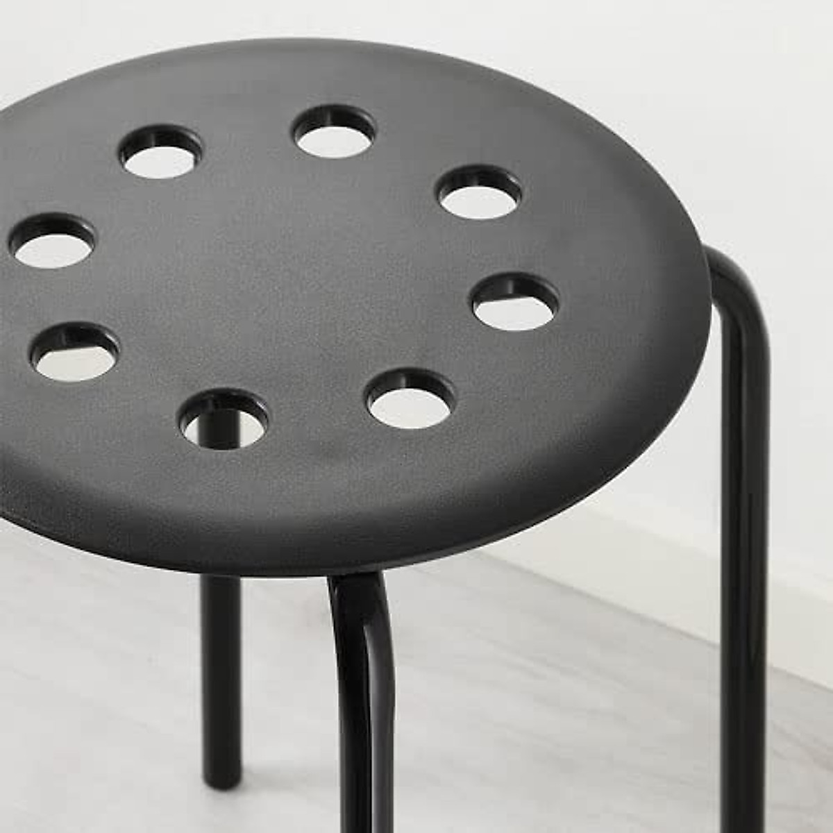 IKEA Marius Home, Study & Office Stool (45 cm, Black)