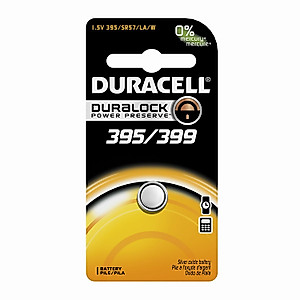 12-Pack Duracell 395/399 Batteries 1.5 Volt Silver Oxide Coin Button