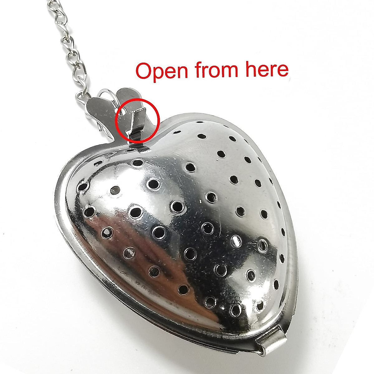 RONYOUNG 15Pcs Stainless Steel Tea Ball Mesh Tea Infuser Strainers Premium Tea Filter Tea Interval Diffuser with Extended Chain Hook for Brew Loose Leaf Tea and Seasonings &spices