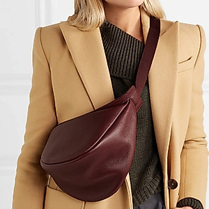 XPONNI Y2k Sling Bags for Women Y2k Crossbody Sling Bags for Women Small Sling Bag Leather Sling Bags for Women (wine red)