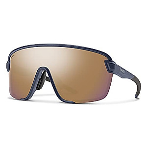 SMITH Bobcat Sport & Performance Sunglasses - Matte French Navy Frame | ChromaPop Rose Gold Mirror Lens