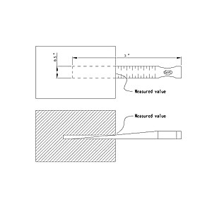 GLTL Inch unit Taper Gap Gauge 0.01"-0.15", Graduation 0.001"