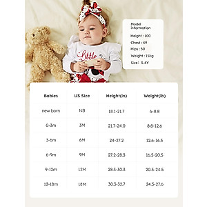 PATPAT Baby Girls Clothes Infant Baby Ruffle Sleeve Romper Pants Sets with Headband 3 Pack, Little Lady, 6-9 Months