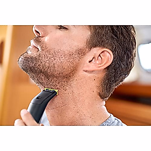 Philips Norelco Oneblade Pro Hybrid Electric Hybrid Styler, Trimmer and Shaver, QP6510/70 - Wet & Dry use, 12-Length Precision Comb