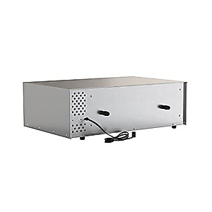 Krollen Industrial KPO16TSGL Stainless Steel Countertop Pizza/Snack Oven with Adjustable Thermostatic Control and Glass Door - 120V, 1700W