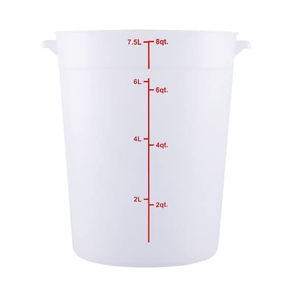 CenPro 29A-051 Round Food Storage Container - 8 Qt. Capacity - Translucent - NSF