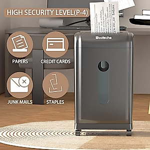 Paper Shredder Movement Cross Cut Paper Shredder, Extra Large Capacity Home Office Heavy Duty Shredder for Paper,Credit Card,Mails,Staples (14.69 x 10.91 x 25.55 inch, 7.9 Gallons,Black)