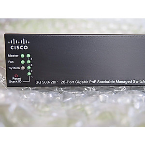 Cisco SG500-28P-K9 - SG500 Series 28-Port PoE Stackable Managed Switch (Renewed)