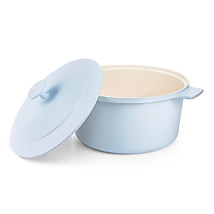 Gotham Steel 5 Qt Ceramic Dutch Oven Pot with Lid, Nonstick Dutch Oven Stock Pot, 10 in 1 Cooking Pot & Dutch Oven for Bread Baking, Stovetop Oven & Dishwasher Safe