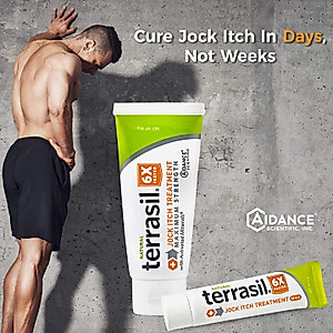 terrasil Jock Itch Antifungal Cream Extra Strength + Antifungal Soap 2-Product Care Kit with Clinically Proven Clotrimazole for Effective Jock Itch Treatment & Relief (.5oz Tube + 75g bar)