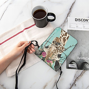 Wild Animal Giraffe Crossbody Cell Phone Bag cute Purse Bags with Shoulder Strap Holder Wallet For Women Handbag MINI Phone Bag Passport Purse Lightweight