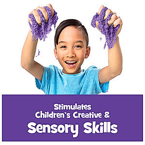 Kinetic Sand, The Original Moldable Sensory Play Sand Toys for Kids, Purple, 2 lb. Resealable Bag, Ages 3+