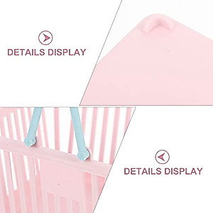 Gadpiparty 3pcs Basket Sundries Play Tote: Plastic Office Container Mini Toiletry Dividers Useful Shopping Handle Portable Drawer Favors Kids Makeup Caddy Serving Bins Desk Classroom