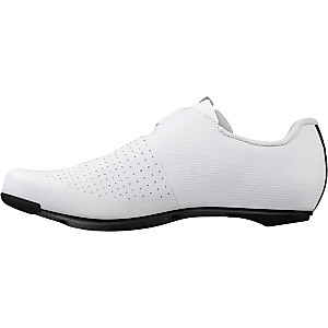 Fizik Unisex Tempo Decos, Carbon Road Bike Shoes Cycling, White, 11 US Men