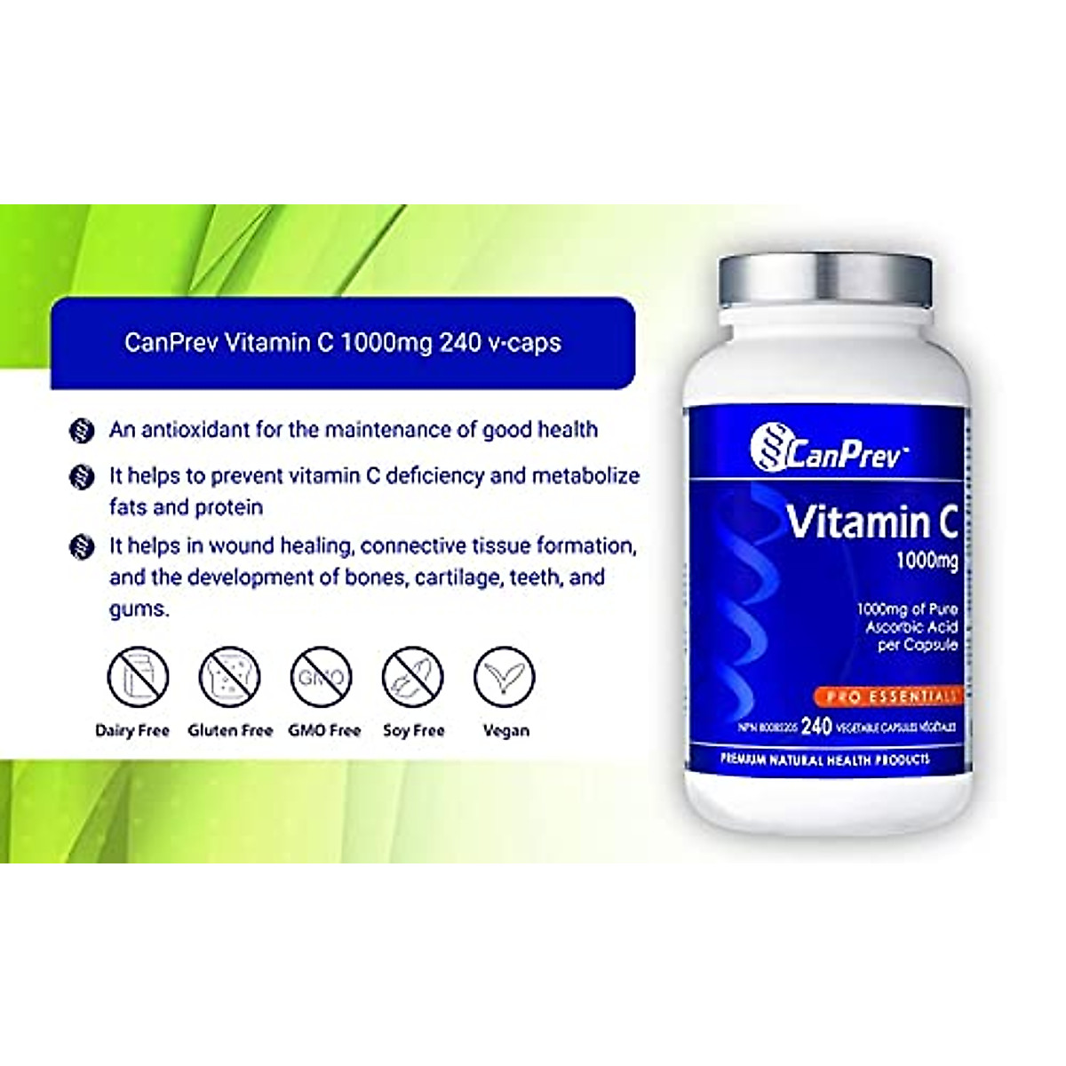 CanPrev Vitamin C, 240 vegicaps