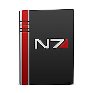 Head Case Designs Officially Licensed EA Bioware Mass Effect N7 Logo Graphics Vinyl Faceplate Sticker Gaming Skin Decal Cover Compatible With Sony PlayStation 5 PS5 Digital Edition Console