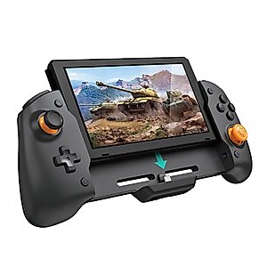 ECHZOVE Switch Controller Grip, Ergonomic Switch Wireless Controller with Six-Axis Gyroscope for Gravity Induction, Twin Motor Vibration, Power-Charging Input Port(NOT for Switch OLED)
