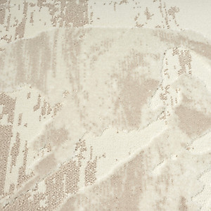 Abani Terra Cream 6' x 9' Area Rug for Living Room, Bedroom - Abstract Wavy Pattern - Durable & Easy to Clean