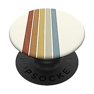 Old School Vintage Color Stripes | Old School Retro PopSockets PopGrip: Swappable Grip for Phones & Tablets