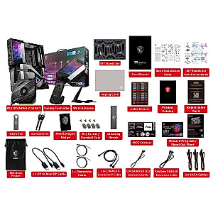 MSI MEG Z590 GODLIKE Gaming Motherboard (E-ATX, 11th/10th Gen Intel Core, LGA 1200 Socket, DDR4, PCIe 4, SLI/CFX, M.2 Slots, Thunderbolt, Wi-Fi 6E, Mystic Light RGB)