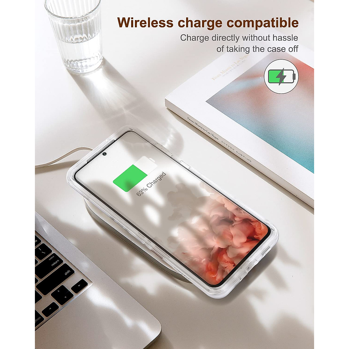 SURITCH for Galaxy S20 Plus Case, [Built-in Screen Protector] Marble Full-Body Protection Shockproof Rugged Bumper Protective Case for Samsung Galaxy S20 Plus 5G 6.7 Inch (Gold Marble)