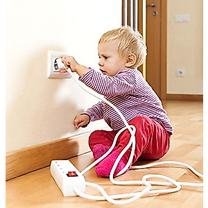 Outlet Plugs Covers (40 Pack) Clear Child Baby Proof - Electrical Protector - Safety Caps by Idea Safety - Home Basic