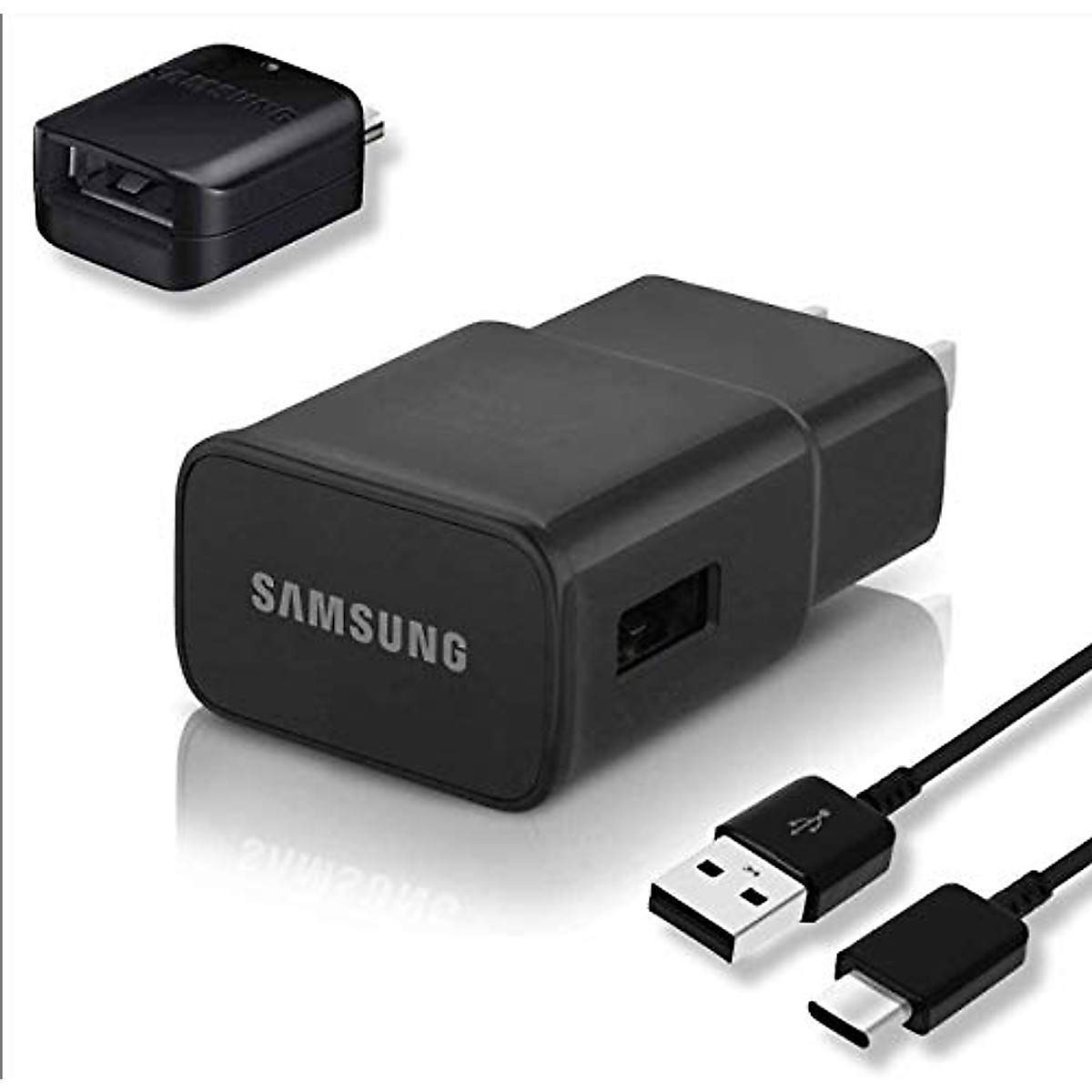 Fast Charger with USB Type C 6.6FT (2m) Cable & OTG Adapter for Samsung Galaxy S9/S9 Plus/S8/S8 Plus/S10/S10e/S10 Plus/Note 8/Note 9/Note 10/A01/A13/A03s/A21/A30/A31/A32/A33 /A51/A52/A53/A71/S20/S21