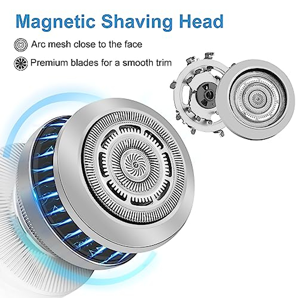 Ufree Mini Shaver Travel Razor, Pocket Portable Electric Shaves for Men Face, Mini Electric Razor for Men, IPX7 Waterproof Rotary Shaver Razor, Beard Trimmer for Men, Mens Grooming Kit, Gifts for Men