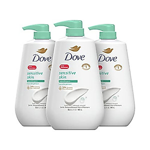 Dove Sensitive Skin Body Wash, Hypoallergenic and Paraben-Free, 30.6 fl oz (Pack of 3)