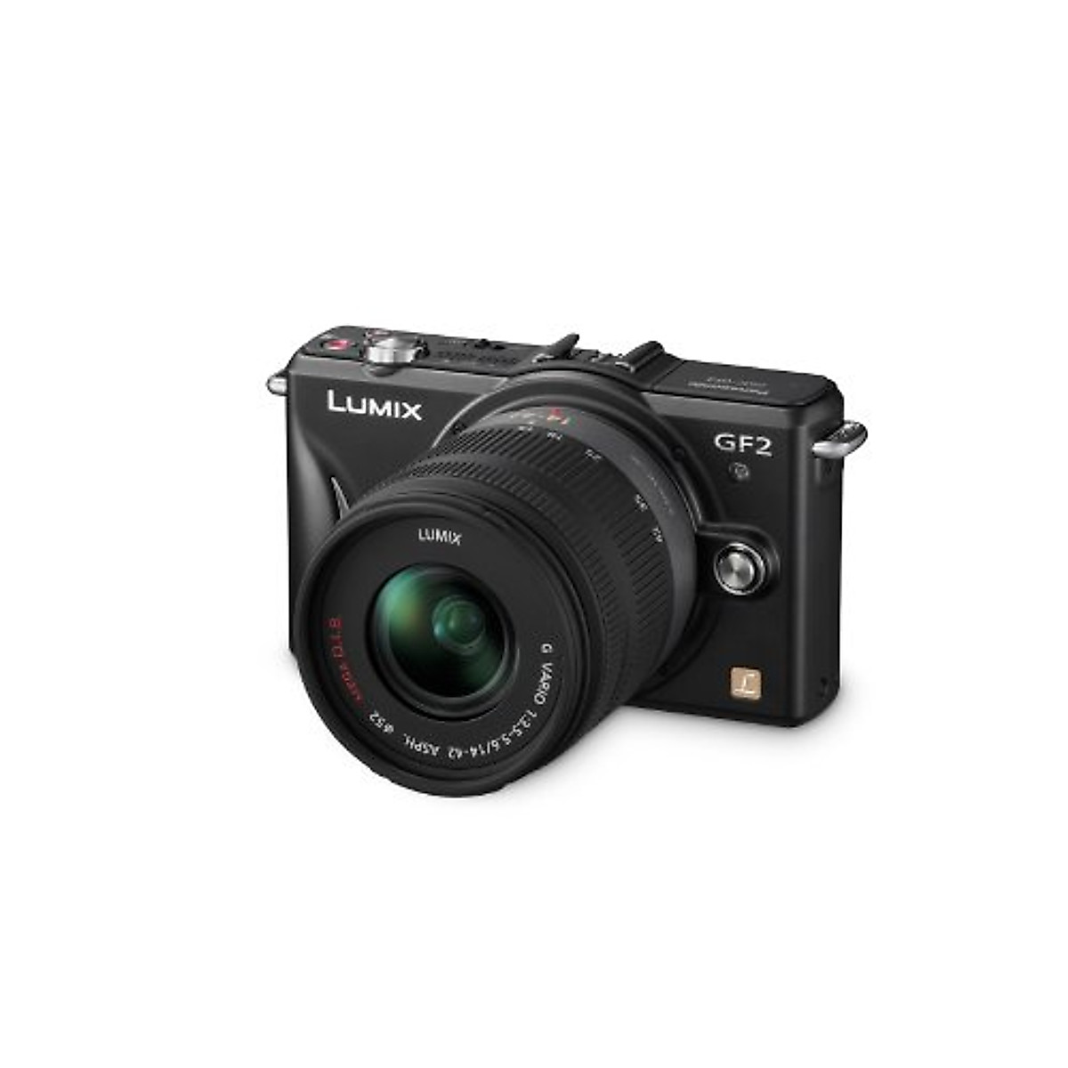 Panasonic Lumix DMC-GF2 12 MP Micro Four-Thirds Mirrorless Digital Camera with 3.0-Inch Touch-Screen LCD and 14-42mm Lens (Black)