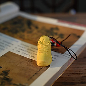 JAROSAI sneaker keychain wooden basketball shoes miniature keychain accessory