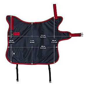 Pajaso Design - Calf Blanket Winter Warmer Jacket for Livestock, Cattle, Goat, Sheep, Lamb - Large Water Resistant Protector Coat, with Heavy Cold Weather polyfleece Insulation