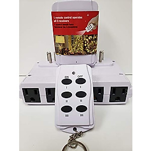 Remote Control Power Strip - 3 Wireless Receivers