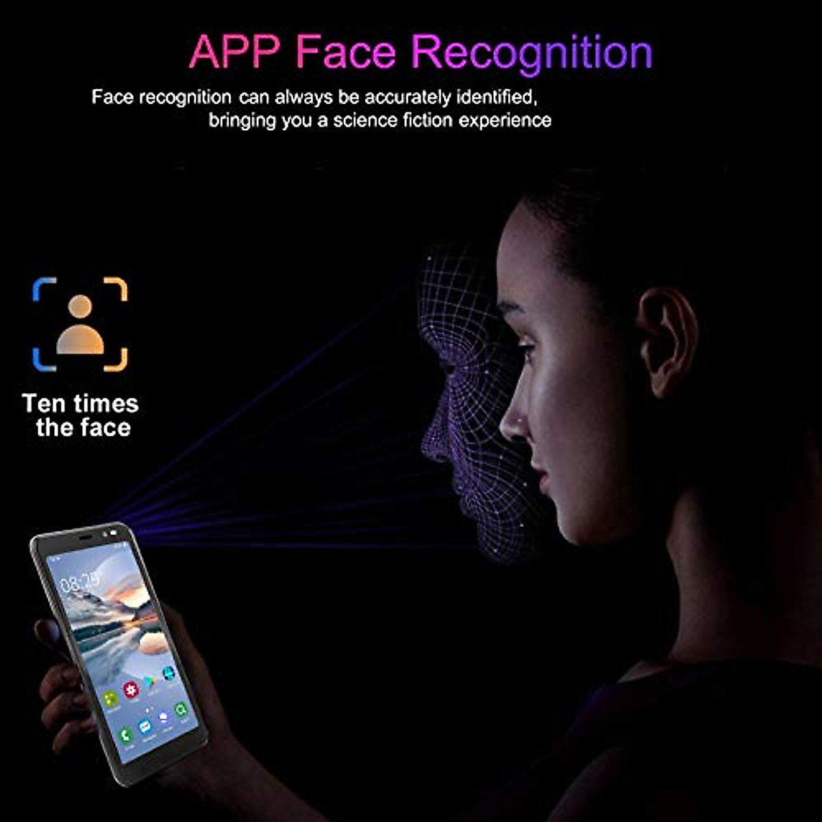 VBESTLIFE Unlocked Android Smartphone, 4GB+512MB RAM, with 5.45in Display, 2MP Rear Camera, 3G Dual Card Dual Standby Mobile Phone(Gold)