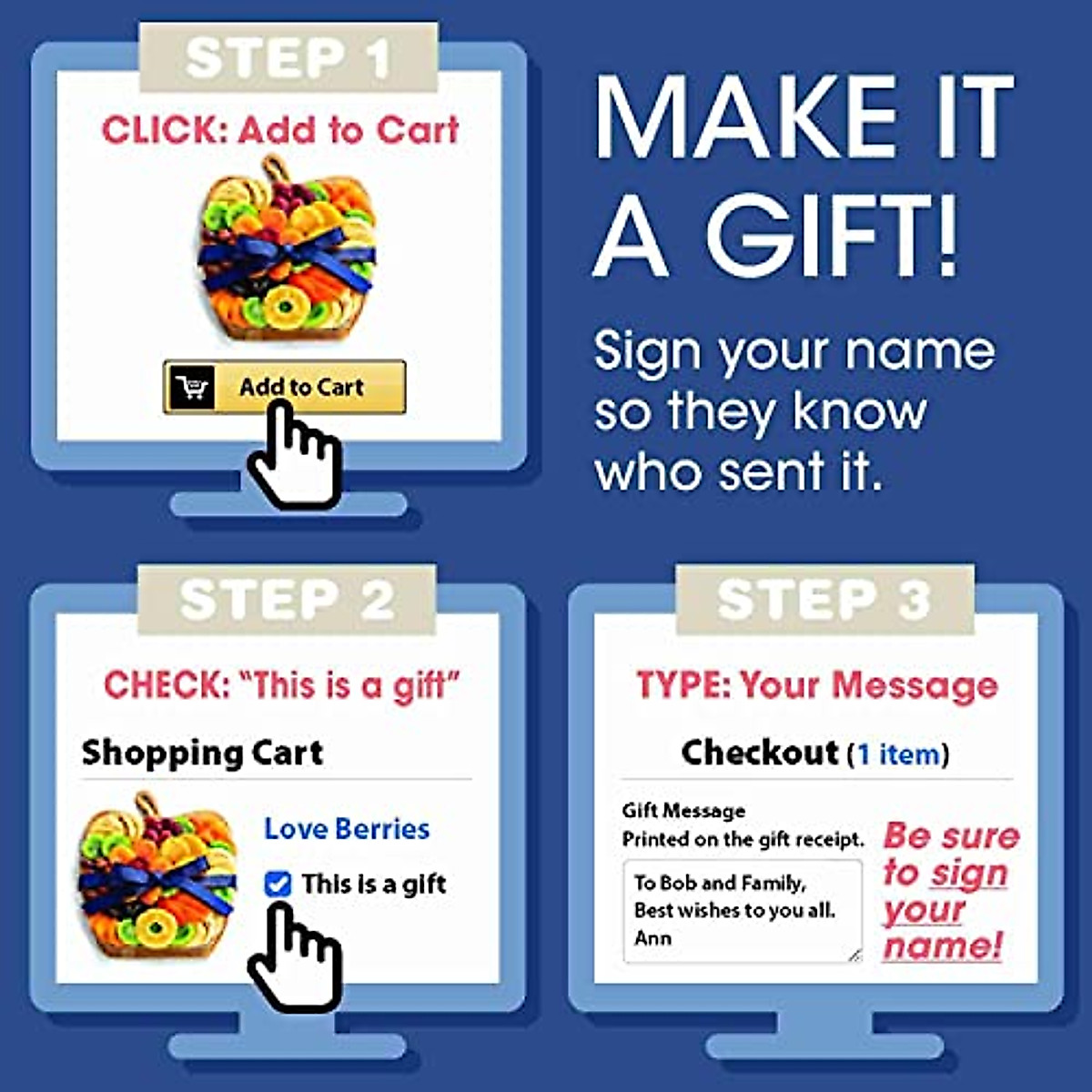 Dried Fruit Favorites on Apple Shape Bamboo Tray, Converts to Bowl for Birthday, Thank You, Corporate Gifts by Blue Bow Gourmet