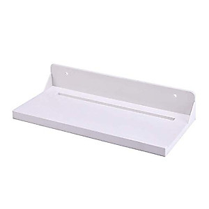 XJJZS Bathroom Organizers Adhesive Shelf Storage with Towel Bar, Wall Mounted Floating Shelves Corner Suction