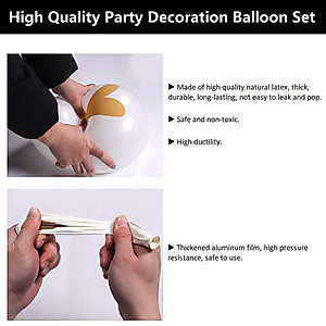 Pfylinqo 100 Pcs Celebration of Just Married Balloons, 12 Inch "Just Married" Letter Print White Balloon for Garland Arch, Party Latex Balloons for Bride Wedding Anniversary Party Decoration Supplies