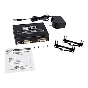Tripp Lite B140-002-DD Dual Display DVI over Cat5 / Cat6 Extender Splitter, Transmitter - Video extender - 4 ports - up to 200 ft
