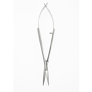SE 4-1/2" Curved Iris Scissors with Spring - SP46C