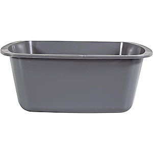 Wash Basins – Rectangular Plastic Hospital Bedside Soaking Tub [2 Pack] Small 7 Quart Graduated Bucket - Portable Washbasin for Washing, Cleaning, Foot Bath, Washing Dishes, Face Cleansing Bowl